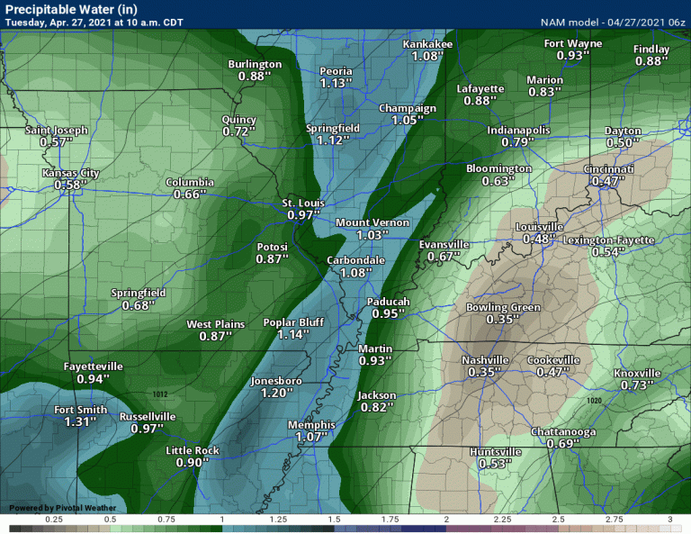 April 27th through April 29th Heavy Rain Event. A few intense ...